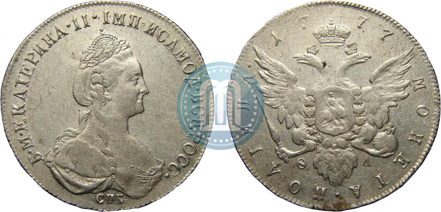 Russian Poltina 1777 year СПБ-ФЛ | Coin auctions sale prices | Silver ...